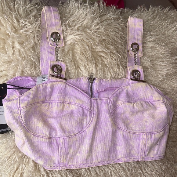 Dolls Kill | Tops | Dolls Kill Pastel Purple Denim Crop Top | Poshmark